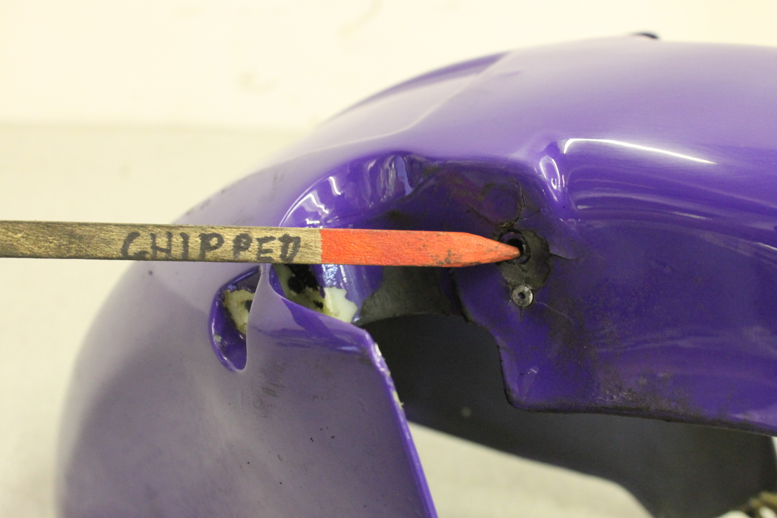 1987 Honda Interceptor 700 VFR700F2 FRONT WHEEL FENDER GUARD FAIRING ...