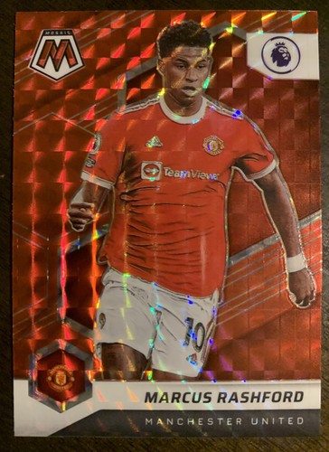 2021-22 Panini Mosaic Marcus Rashford Red Reactive Manchester United | eBay