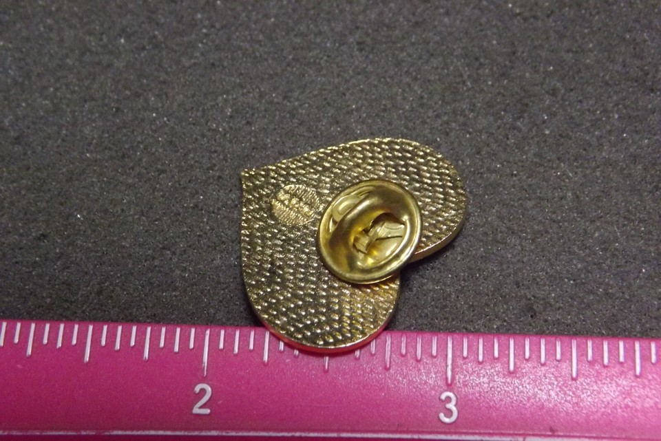 Beta Sigma Phi Sorority Heart Shaped Yellow Ribbon Gift 1989 Lapel Pin ...