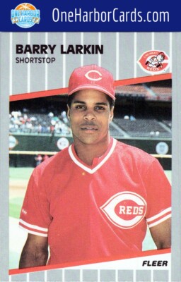 1989 Fleer Cincinnati Reds Baseball Card #164 Barry Larkin | eBay