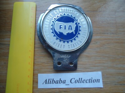 Automobile Club Car Grille Badge FIA United States | eBay