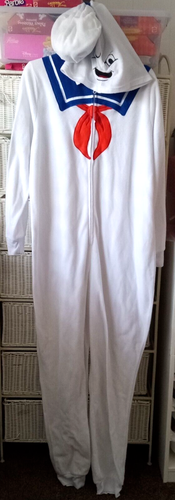 Stay Puft Marshmallow Man Ghostbusters Costume One Piece 2X Cosplay ...
