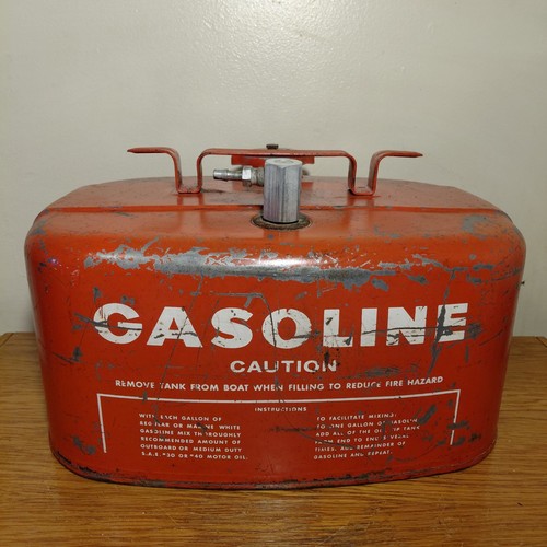 Vintage Portable 4-1/4 Gallon Outboard Boat Motor Gasoline Mixed Gas ...