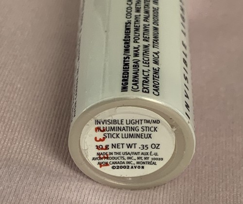 Avon NOS Invisible Light Illuminating Face Highlighter Stick 0.35 oz ...
