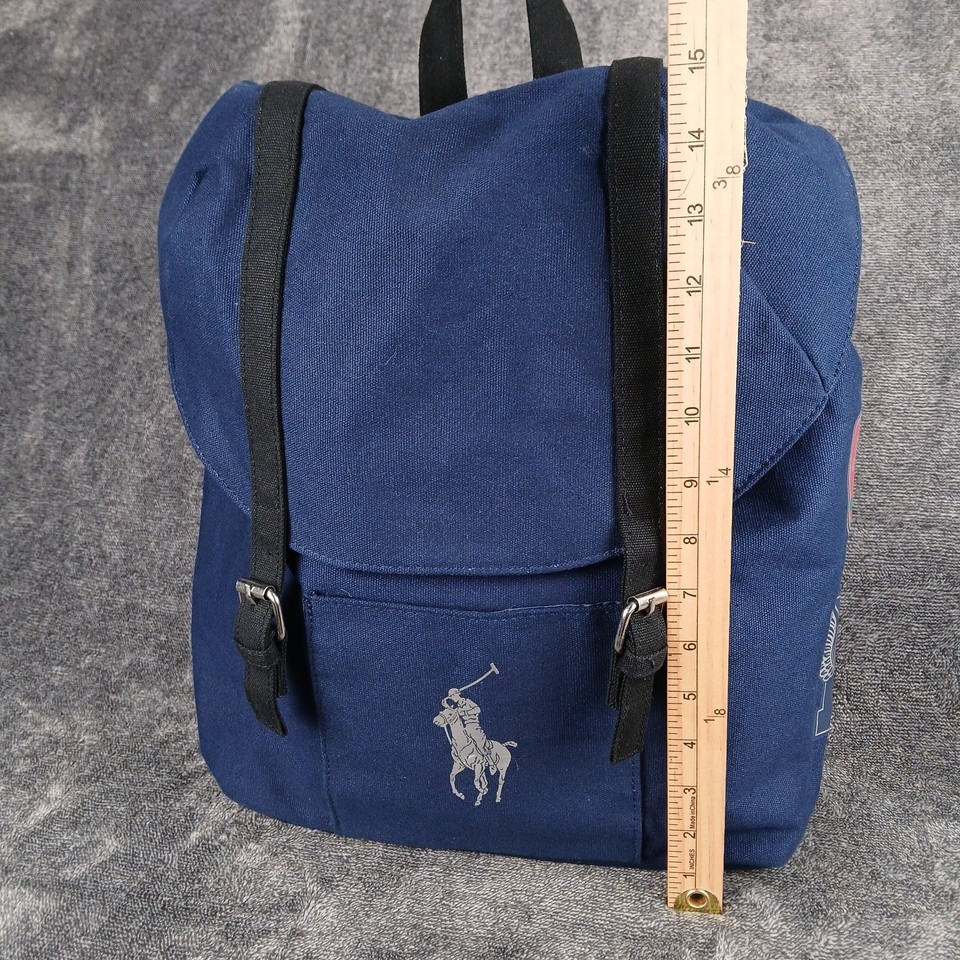 Polo Ralph Lauren Fragrances Blue Backpack Bag READ Flaw Travel Gym ...