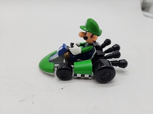 2016 Super Mario Bros LUIGI RACER KARTS 4" DecoPac Action Figure Car ...