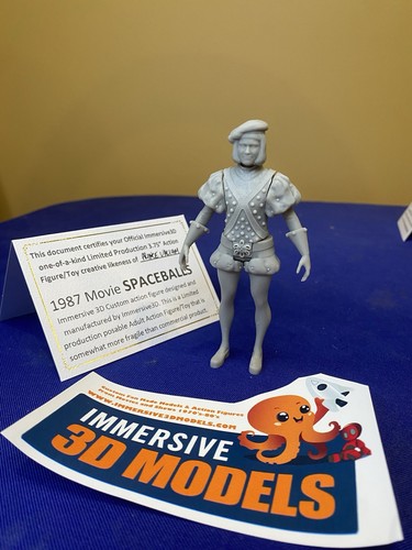 SPACEBALLS Prince Valium Custom Poseable/Posable Action Figure 3.75 COA ...