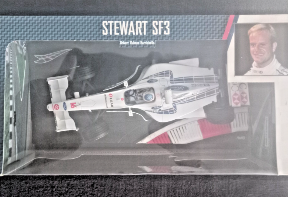 FORD STEWART SF3 F1 1999 GRAND PRIX RUBENS BARRICHELLO HOT WHEELS 1:18 ...