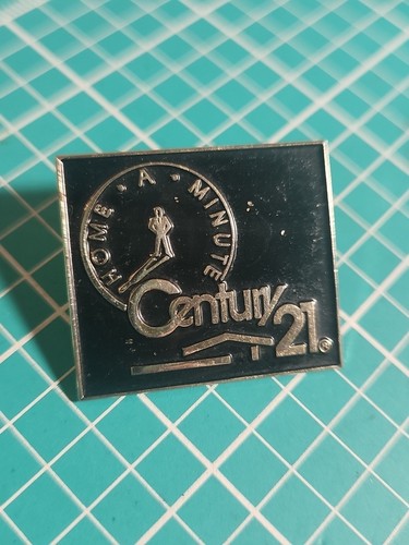 Vtg Century 21 Home A Minute Gold Tone Lapel Pin | eBay