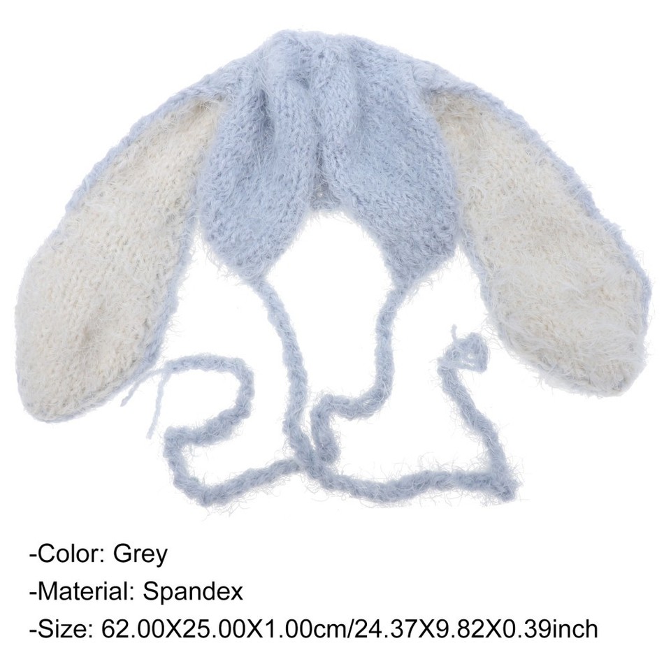 Baby Rabbit Ear Hat Long Ears Beanie Hat Bunny Ears Hood Newborn Photo ...