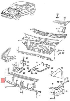 Genuine Volkswagen Lock Carrier NOS VW Corrado 535805591A | eBay