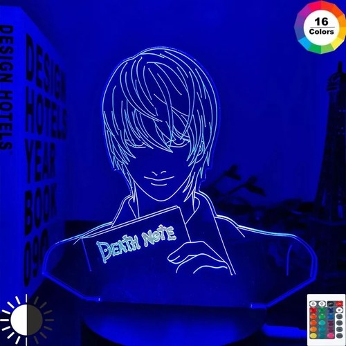 Death Note Lamp LED Night Light 16 Colors With Remote Control Deco ...