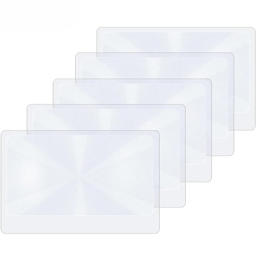Business Card Magnifier Portable 85X55MM Large Size Transparent PVC ...