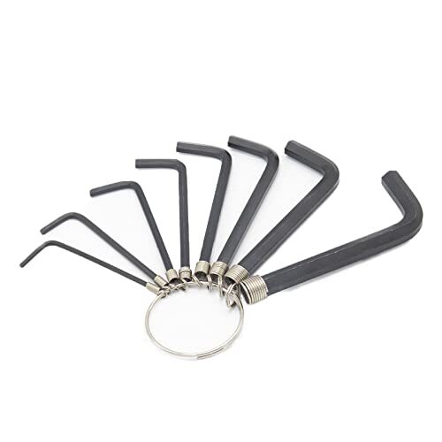 8pcs Allen Wrenches Set 1.56 Mm Hex Key Key Chain Set Portable L Shape ...
