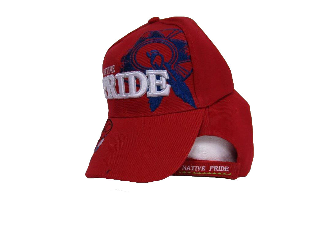 Native American Native Pride Dreamcatcher Shadow Indian Red Ball Cap ...