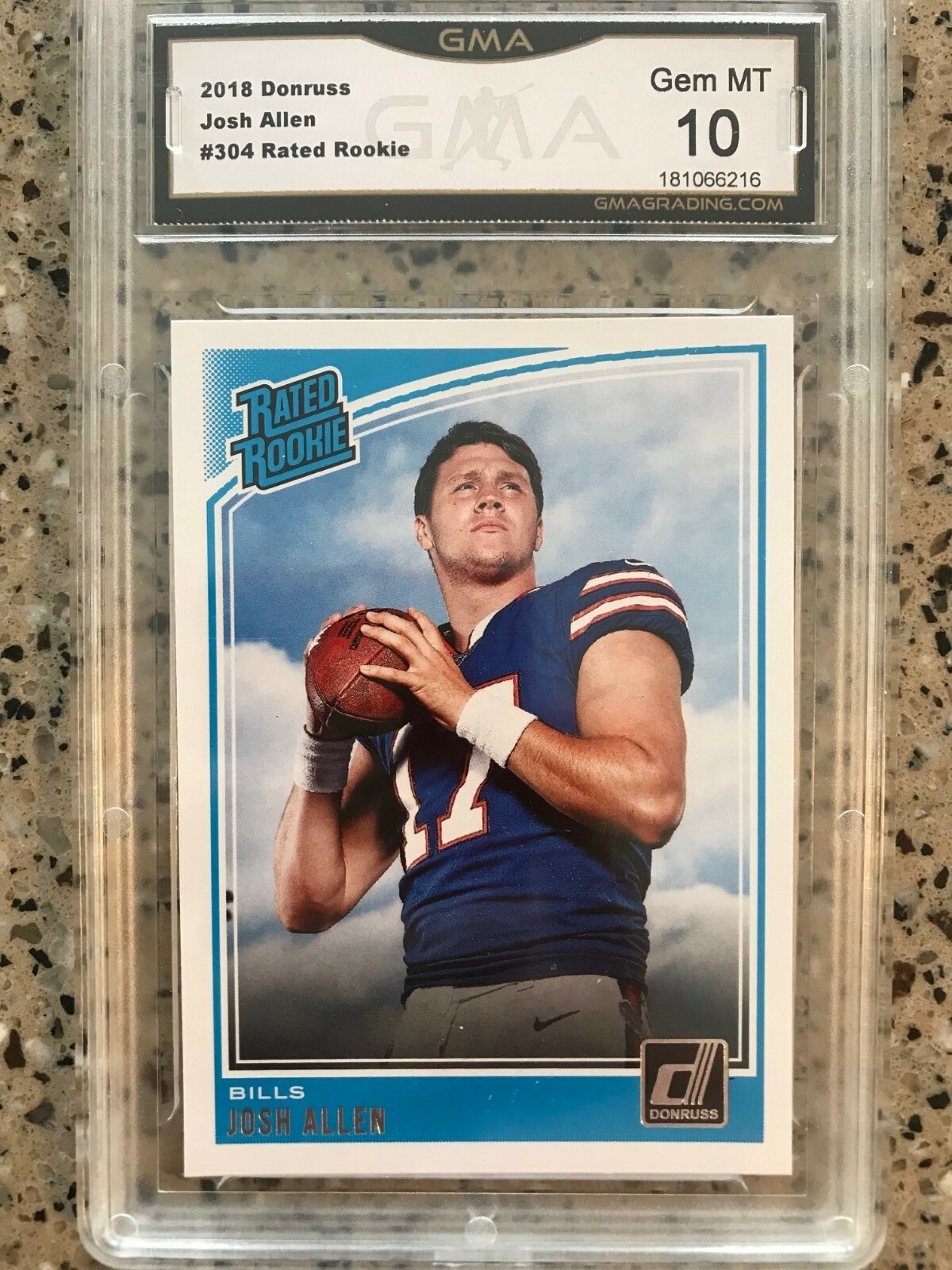 2018 Donruss Josh Allen Rated Rookie RC #304 GMA 10 | eBay