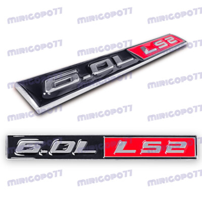 For 2 CHEVY TRAILBLAZER SS LS2 6.0L ENGINE EMBLEMS BADGES METAL NEW | eBay