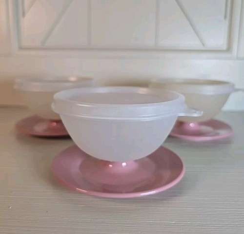 Vintage TUPPERWARE Jello + Pudding Dessert Cups - Set of 3 with lids | eBay