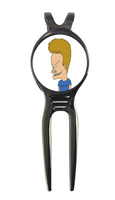 Beavis Golf Ball Marker + Black Gunmetal Divot Tool Butthead MTV ...