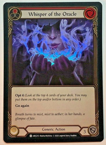 Flesh And Blood Arcane Rising Whisper of the Oracle (Red) ARC215 ...