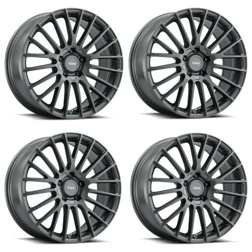 Set 4 18" Voxx Capo Carbon Grey Wheels 18x8 5x108/5x4.5 45mm Passenger ...