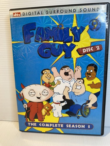 Family Guy DVD The Complete Season 3 Disc 2 Seth MacFarlane R1 PAL M15 ...
