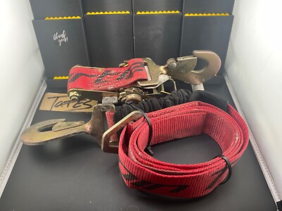 SNAP-ON Tow Strap Snap Pin Turtle Hook Ratchet Strap used | eBay
