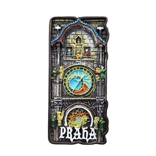 The Prague Astronomical Clock Czech Tourism Souvenir Gift 3D Resin ...