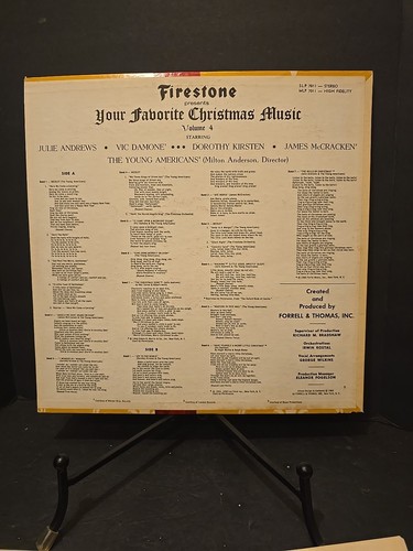 Firestone Presents Your Favorite Christmas Music Vol. 4 SLP 7011 Record ...