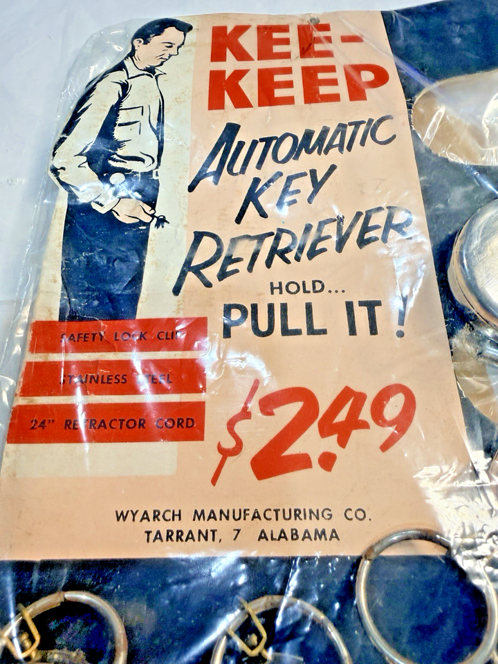KEE-KEEP Automatic Key Retriever Hold Pull It! Original Store Display 5 ...