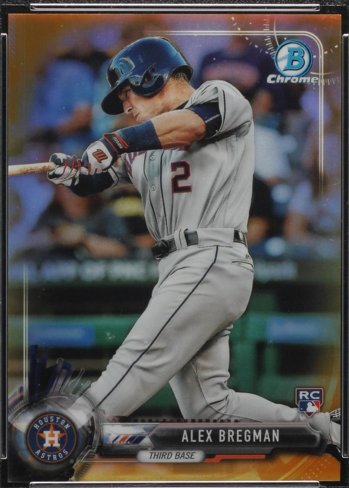 2017 Bowman Chrome - Alex Bregman #12 Gold Refractor /50 (RC) for sale ...