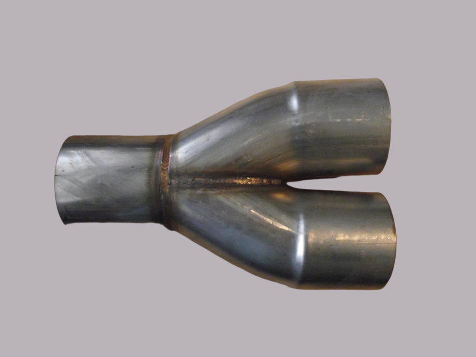 Exhaust Merge Collector Dual 3" ID Inlet to Single 3" OD Outlet 2-1 ...