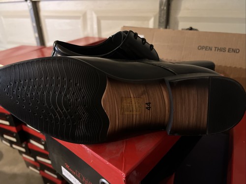 Mario Rossini Italian Men’s Black Leather Oxford's Size Euro 44/ US 11 ...