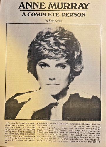 1982 Singer Anne Murray | eBay