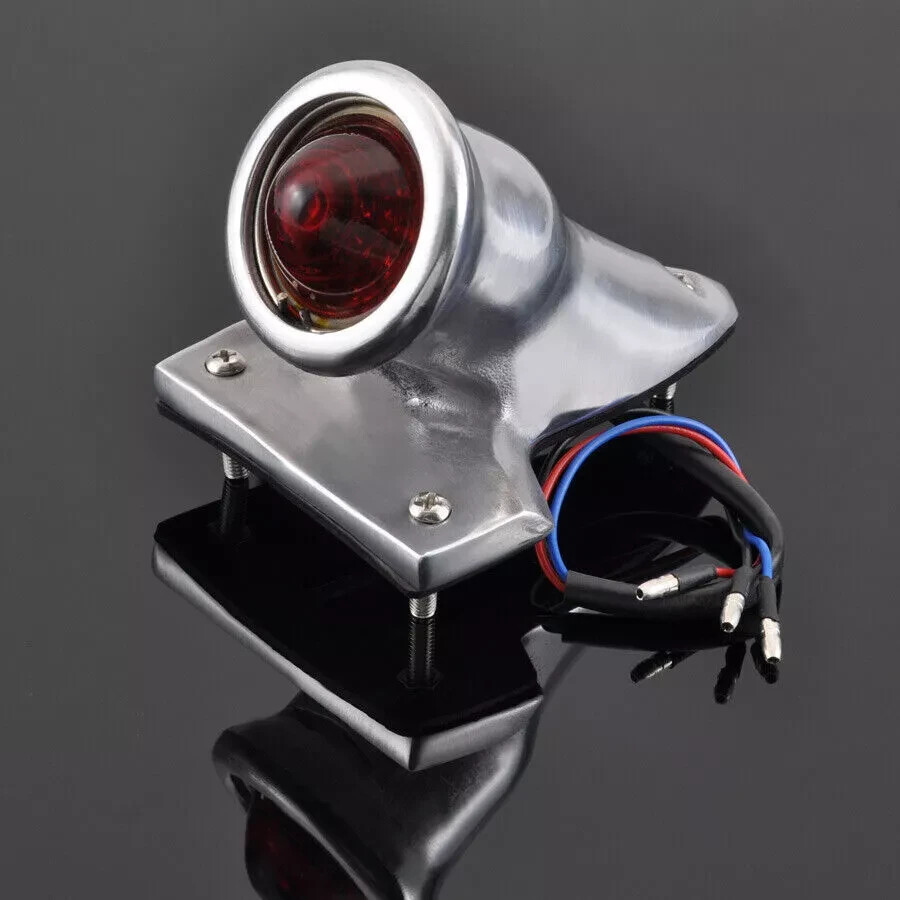 Vintage Motorcycle Tail Light Brake Stop Rear Lamp Universal For Harley ...