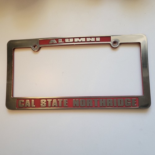 Cal State Northridge Alumni Silver Red Plastic Car Truck License Plate ...
