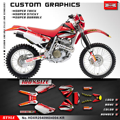 Kungfu Graphics MX Custom Vinyl Sticker Kit for XR250R XR400R 1996-2004 ...