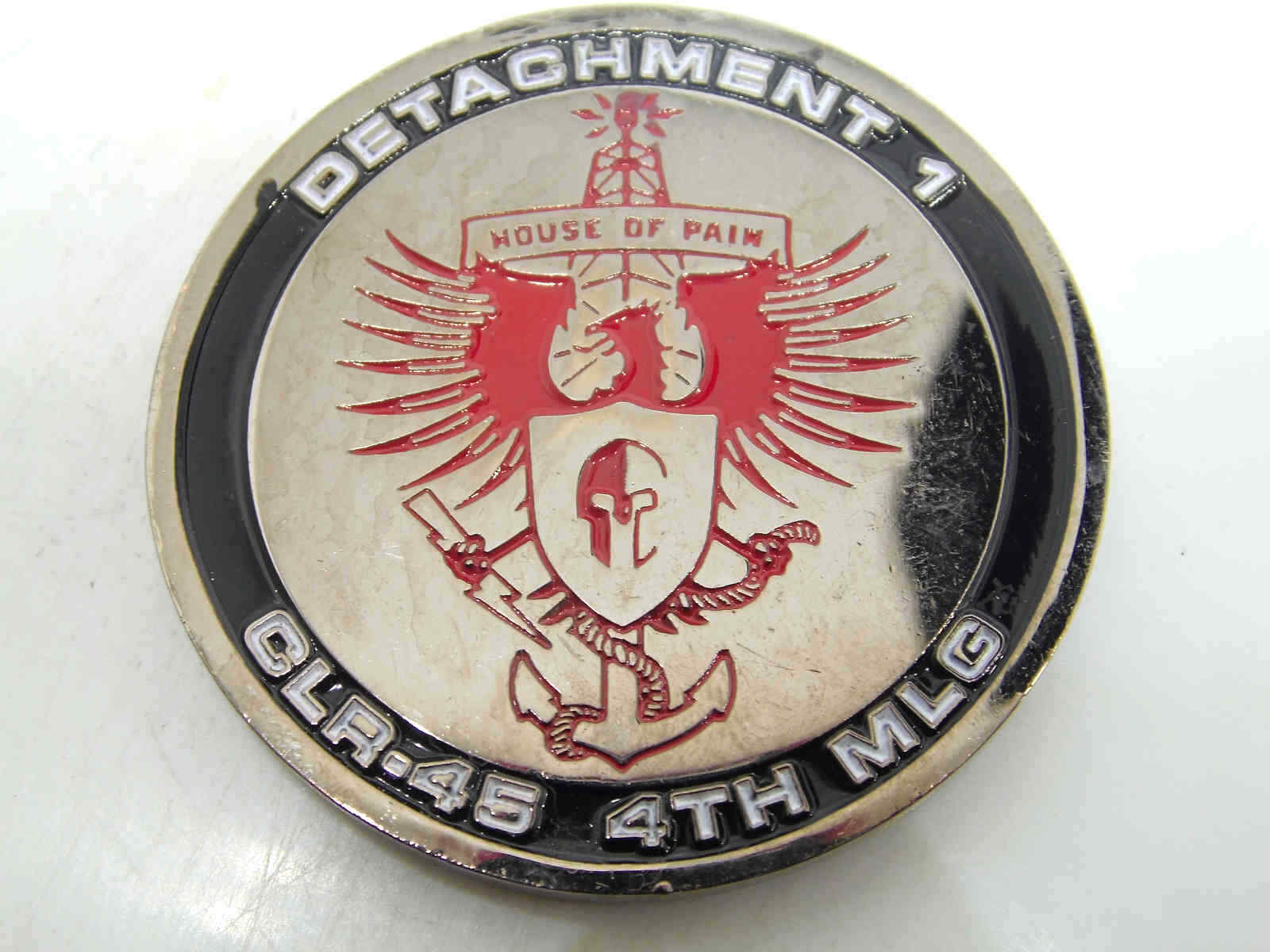 UNITED STATES MARINE CORPS CLR-45 4TH MLG DETACHMENT 1 CHALLENGE COIN ...