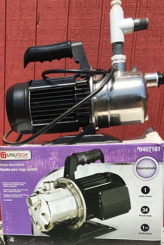 Utilitech 1/12 HP Cast Aluminum Water Transfer Pump 115V 5.6GPM 0407161 ...