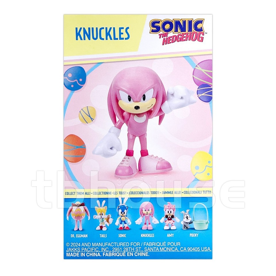 2.5" KNUCKLES figure SONIC THE HEDGEHOG classic EASTER HOLIDAY toy ...
