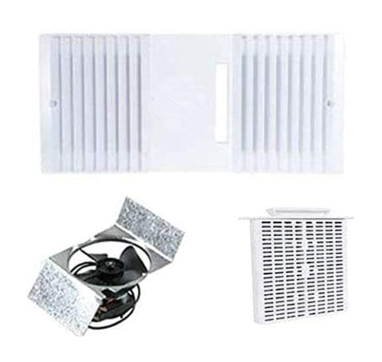 Rush Hampton/TekQuest CA-90 Ductless Exhaust Kit Fan, Grill, Filter ...