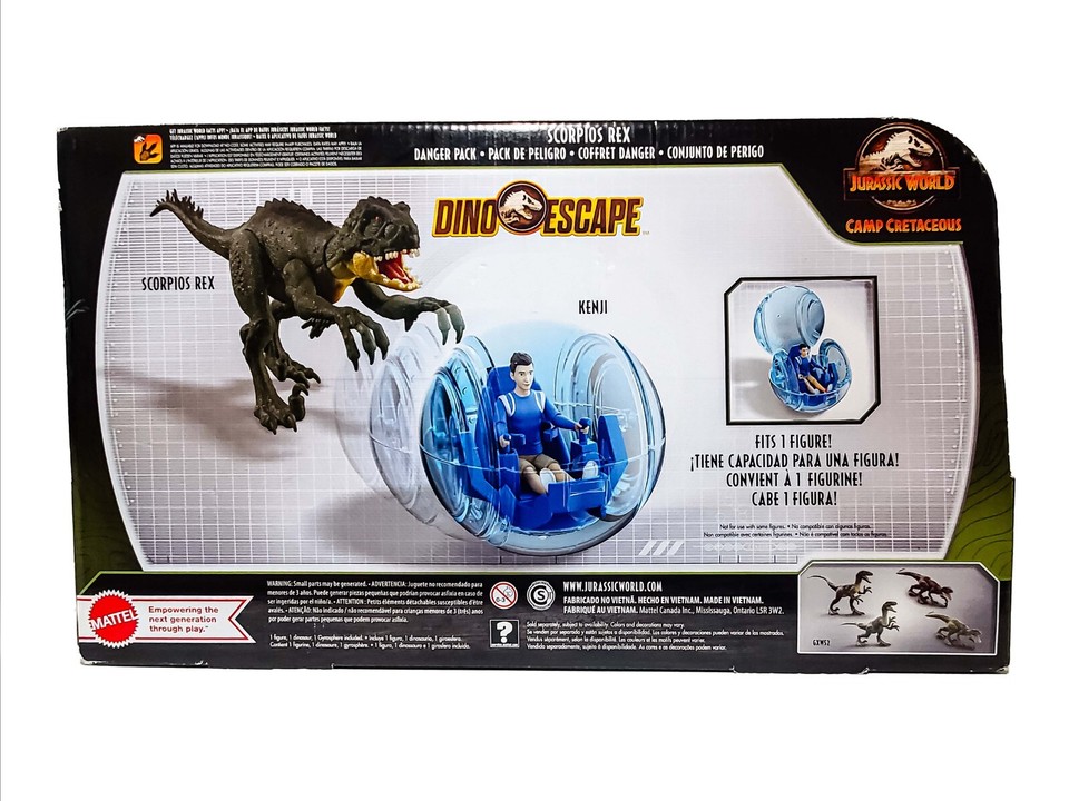 Jurassic World Camp Cretaceous Scorpios Rex Danger Pack (Rare Playset ...