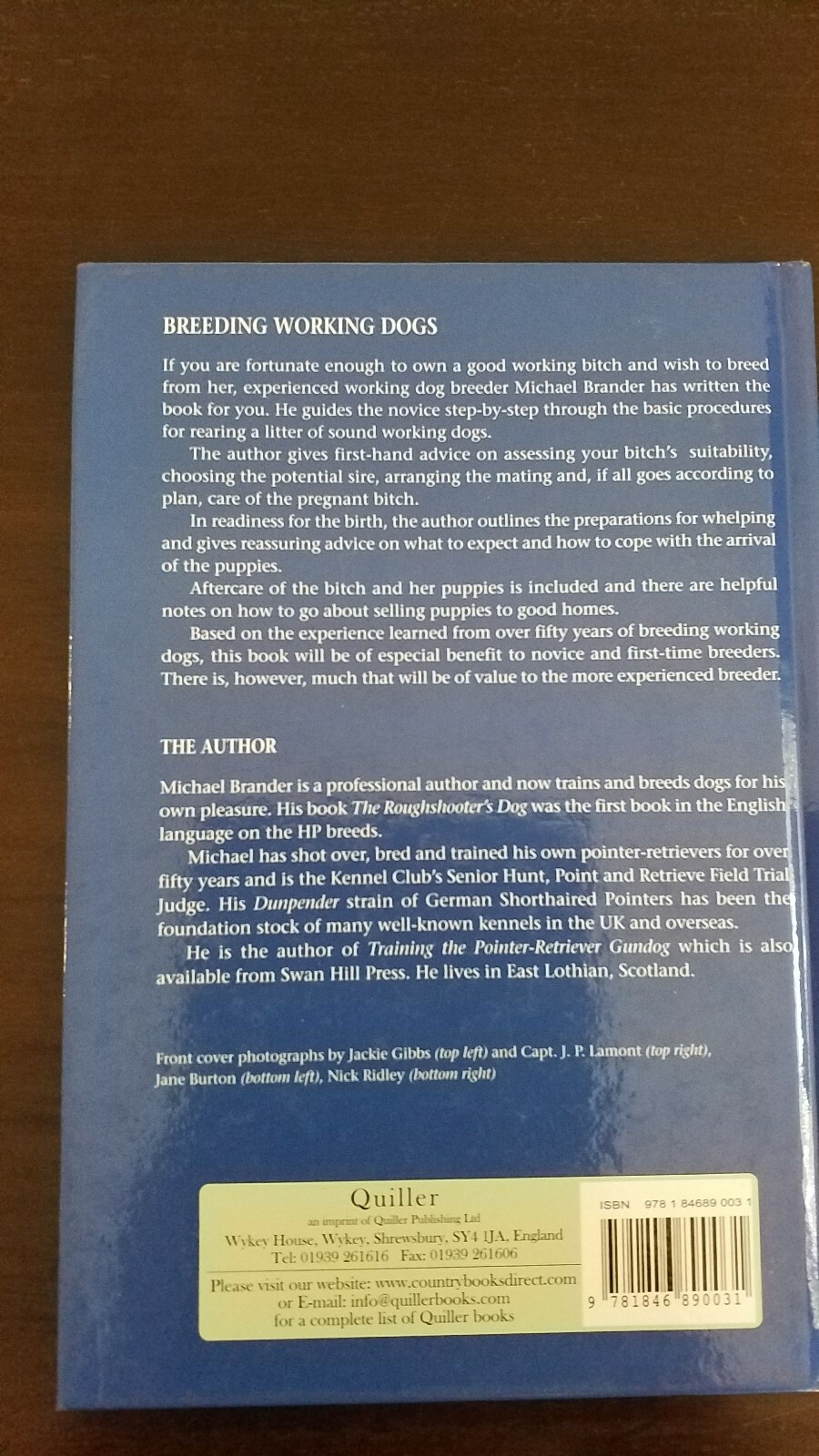 Breeding Working Dogs by Michael Brander (Hardback, 2008) 9781846890031 ...