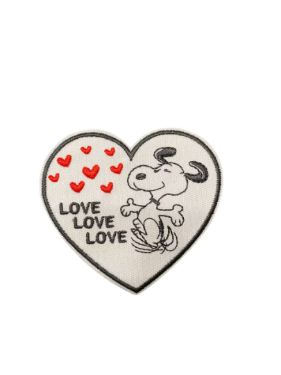 Snoopy Love Heart Valentine Patch, Iron On/Sew On | eBay
