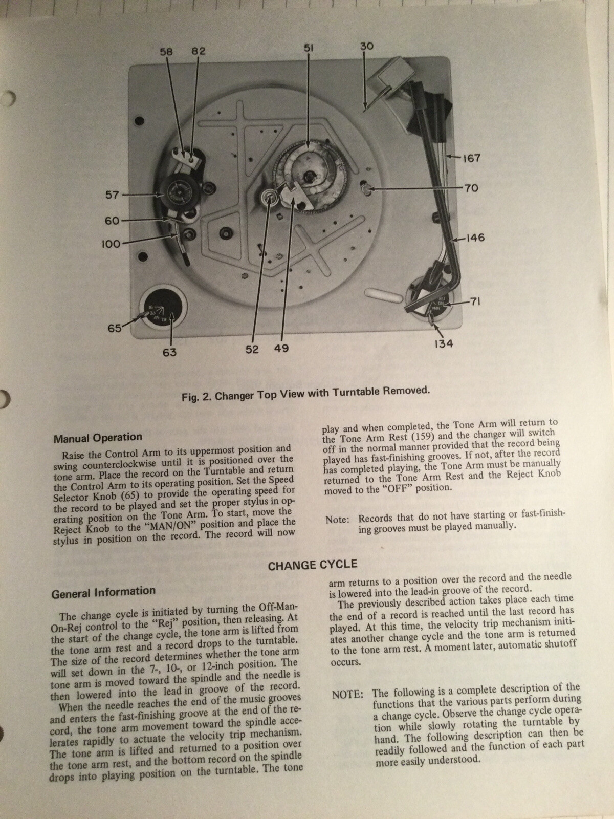 vintage zenith service manual Z918 record changers 169–277 and 169-326 ...