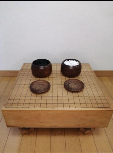 Go-Board Goban & Go Stone & Bowl SET IGO Game Vintage 4 legs Used | eBay
