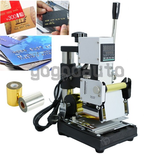 220V Hot Foil Stamping Machine PVC Gift VIP Card Embosser Bronzing ...