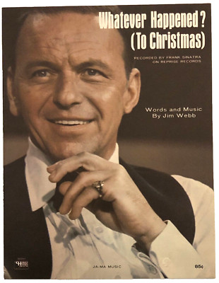 1968 Christmas WHATEVER HAPPENED TO Frank Sinatra sheet music santa ...