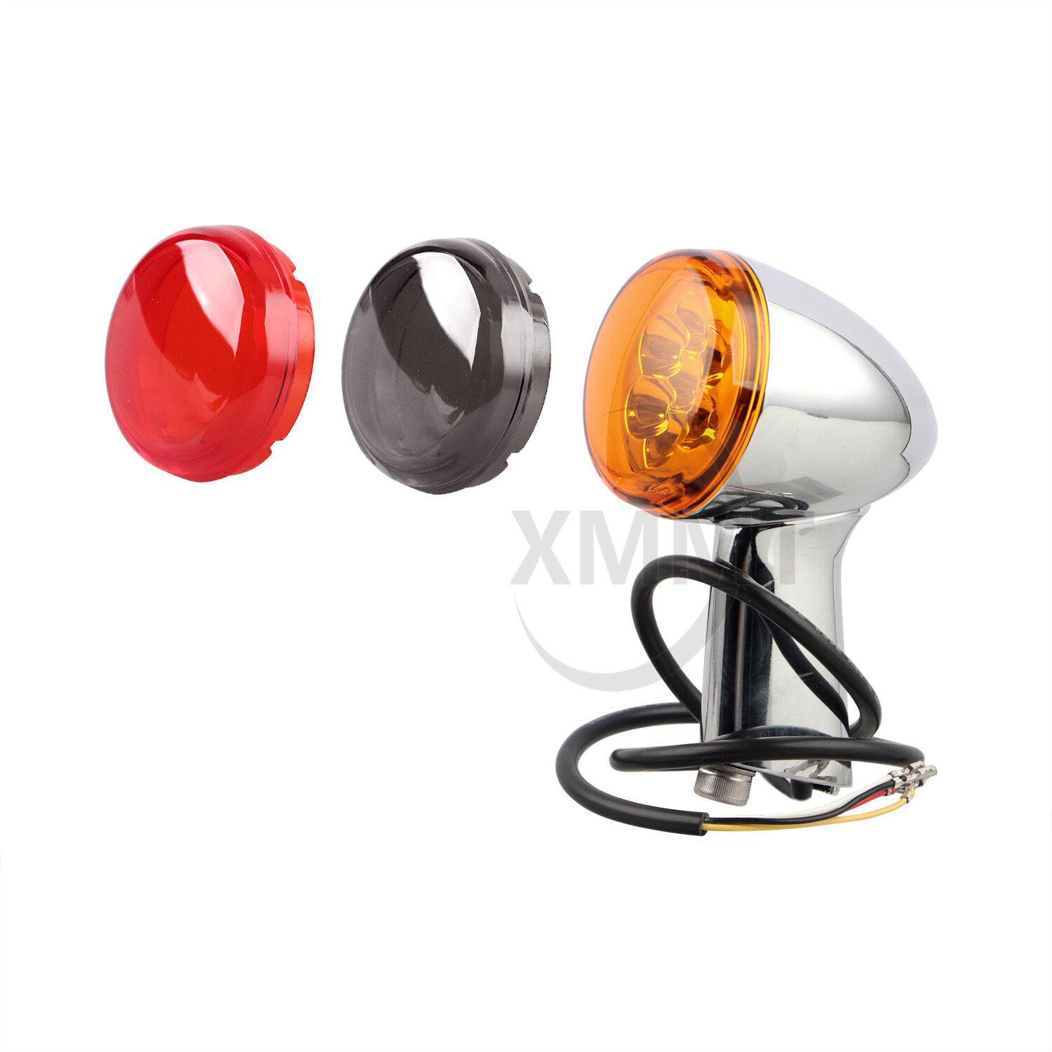 Chrome Rear Turn Signals Amber Light For Harley Forty Eight Seventy Two ...