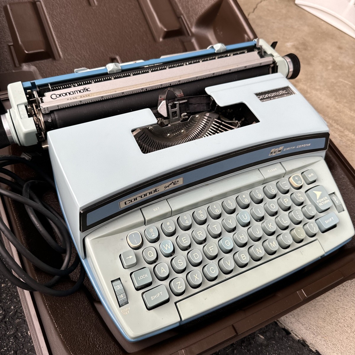 Vintage Smithcorona Coronet Super 12 Coronamatic Electric Typewriter